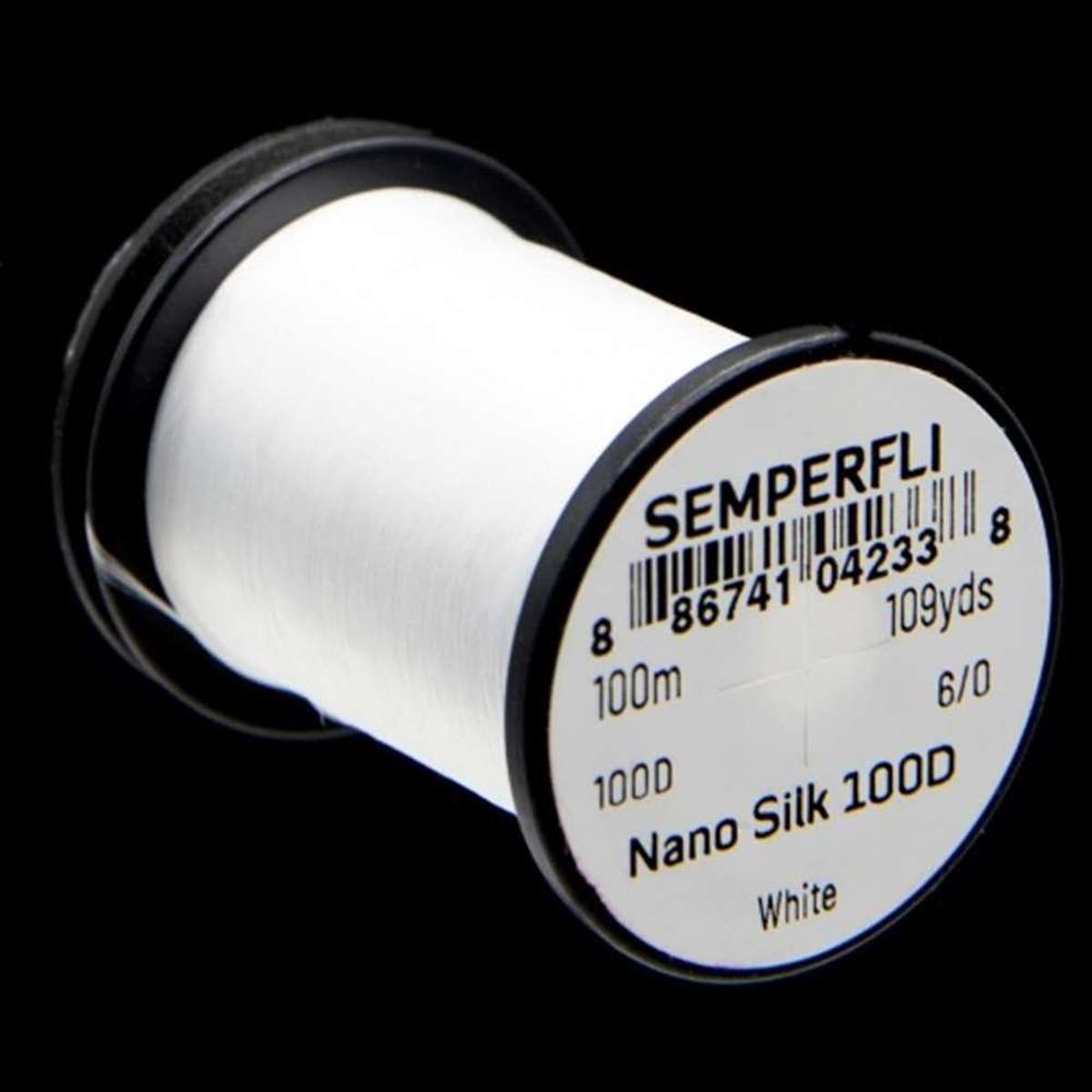 Nano Silk 100D 6/0 White for Fly Tying from The Essential Fly